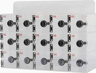 Generic Telefonsafe Mit Zahlenschloss, Transparenter Telefonschrank Aus Acryl, Langlebige Aufbewahrungsbox for Kleinigkeiten, Geeignet for Schulen, Fabriken u