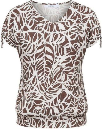 bianca Kurzarmshirt JULIE in angesagtem zweifarbigen Druck