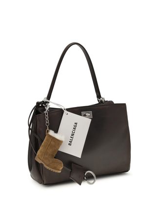 Balenciaga Womens Small Rodeo Shoulder Bag Espresso
