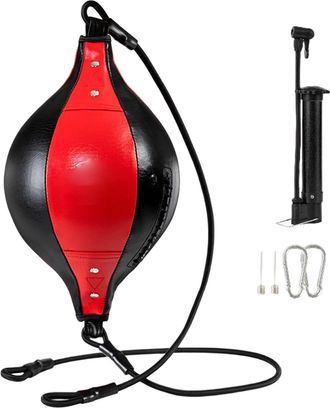 Generico Boxsäcke, elastischer Boxball, verstellbarer Schlagsack aus PU-Leder für Koordinationstraining, Fitness, Fitnessstudio, Training zu Hause