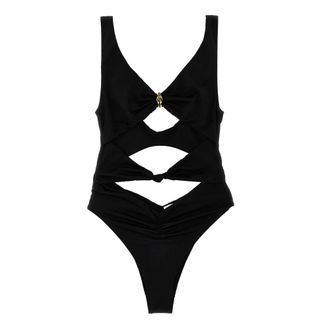 Elisabetta Franchi Knot One-Piece Swimsuit - - Swimwear - Damen - Schwarzk - XS