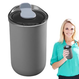 Generic Vakuum-Kaffeetasse, 300 ml, auslaufsicherer Reisebecher aus Edelstahl mit Deckel, wiederverwendbarer Kaffeebecher für das Auto