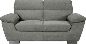 Habitat et Jardin Habitat Et Jardin - Canap&eacute; droit fixe en tissu chenille 2 places - Dimensions 169 x 88 x 90 cm - Confort optimal avec t&ecirc;ti&egrave;res - Structure en bois