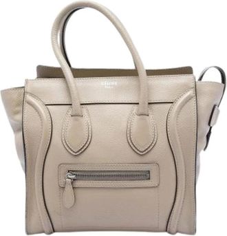 Celine Pre-owned Micro Luggage - Femme - Pre-owned - Beige - Taille: ONE Size