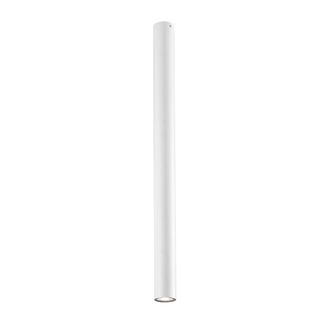 Luce-Ambiente-Design Fluke Cylindrical Ceiling Light in White Metal 75 Cm