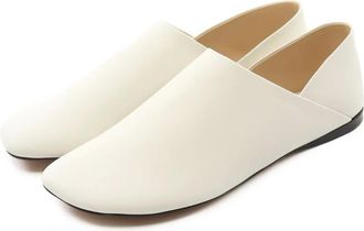 Loewe mocassins en cuir à design à enfiler Toy - Blanc