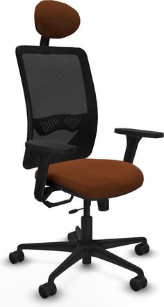 Piqueras y Crespo Computerstuhl Zulema mit 3D-Armen, h&ouml;henverstellbarer Lendenwirbelst&uuml;tze und festem Kopfteil, ausgestattet mit Syncro/Traslack und Schneideschaum, Sch
