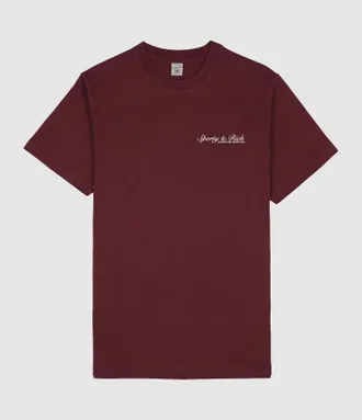 Sporty & Rich T-Shirt Syracuse Bordeaux