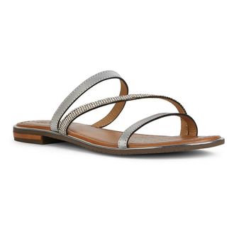 Geox Damen D Sozy Plus A Flat Sandal, Silver, 37 EU