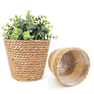 beek Panier en jonc de mer Paniers &agrave; Plantes Panier &agrave; Fleurs Pot &agrave; Fleurs Panier &agrave; Plantes Pots &agrave; Plantes Pots &agrave; Plantes Panier de Rangement 18cm Lot de 2 