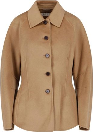 R&oacute;he Wool Button Jacket
