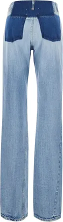 Maison Margiela High-Waist Cotton Jeans - Blue