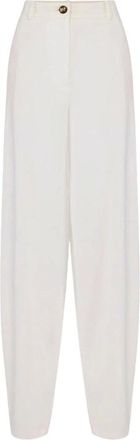 Elisabetta Franchi Femme, Pantalons, Blanc, Taille: 44 FR Pantalone Pa17861E2-360