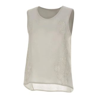 Maurizio Femme, Tops, Blanc, Taille: 36 FR Top