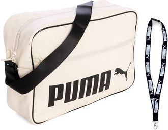 Puma Sac à bandoulière - Campus Reporter Retro Bag - Porte-clés limité, 012 Alpine Snow, Taille unique
