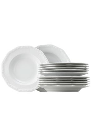 Rosenthal Tafelservice Maria wei&szlig;, Wei&szlig;, Keramik, 12-teilig, Essen & Trinken, Geschirr, Geschirr-Sets, Tafelservice