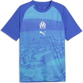 Puma Maillot d&eacute;chauffement Olympique de Marseille Homme, Accessoires, Bleu, 3XL