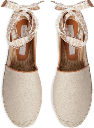 Stella McCartney Tie-Fastening Espadrille Boot - Beige
