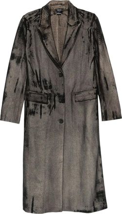 Avant Toi manteau en laine à simple boutonnage - Noir