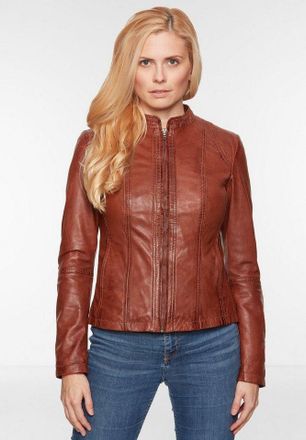 7eleven Lederjacke SEAMERA (1-St) mit Ziern&auml;hten