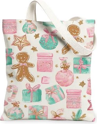 Generic Sacs fourre-tout en toile de pain d&eacute;pices, sacs &agrave; provisions r&eacute;utilisables, sacs &agrave; provisions r&eacute;utilisables, l&eacute;gers et lavables &agrave; l&eacute;paule St, Blanc, 1