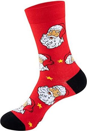 Generic Chaussettes Femme Chaussettes Chaudes Femme Chaussettes Thermiques Femme De Classique No&euml;l Imprim&eacute;es Mi-Longues Coupe-Vent Tendance Festive Pour Sorti