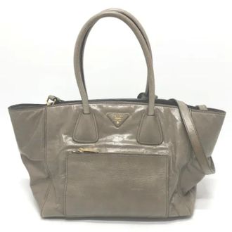 Prada Pre-owned Cuir sacs-prada - Femme - Pre-owned - Brun - Taille: ONE Size