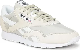 Reebok Herren Classic Nylon Sneaker, Sport BEIGE/Sport BEIGE/White, 34 EU