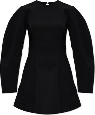 Rotate Rotate Birger Christensen, Femme, Robes, Noir, Taille: 38 FR Robe avec manches bouffantes