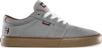 Etnies Herren Barge LS Skate Shoe, Grey/Gum/RED, 38.5 EU