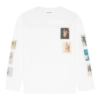 &Eacute;tudes Studio Entspanntes T-Shirt Polaroid Lange &Auml;rmel - - Tops - Herren - Wei&szlig; - M