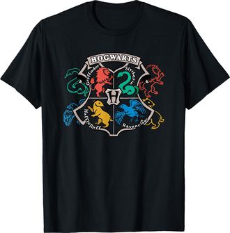 Harry Potter Doodle Hogwarts Emblem T-Shirt