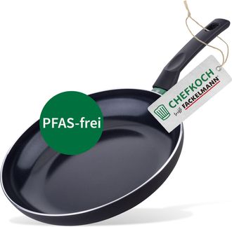 Fackelmann Chefkoch Aluminium-Pfanne &Oslash;28 cm Bielefeld mit Keramik-Antihaft-Beschichtung - Bratpfanne aus Aluminium: Extra leicht - F&uuml;r alle Herdarten geeignet (a