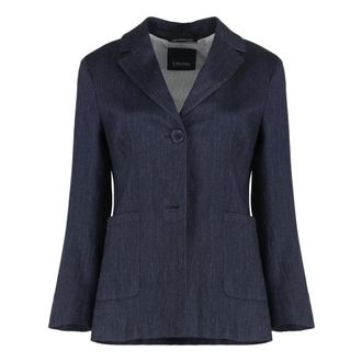 Max Mara Derna Leinenblazer - - Jackets - Damen - Blau - S