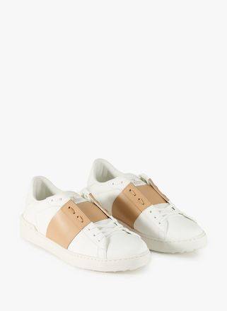 Valentino Baskets crant&eacute;es en cuir