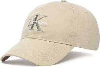 Calvin Klein Cap Calvin Klein Monologo Embroidery Baseball Cap LV04G5004G Beige