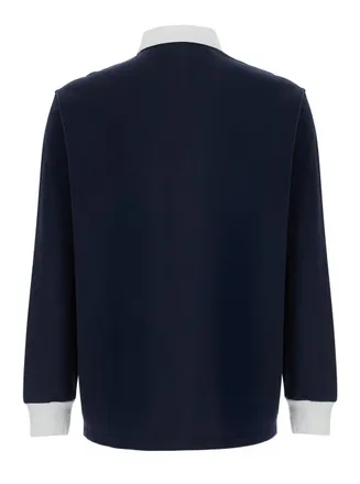 Dr&ocirc;le de Monsieur Mens T-Shirt Round Neck Blue T-Shirts And Polos