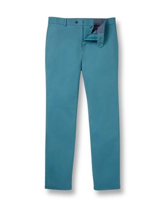 CHARLES TYRWHITT Ultimative b&uuml;gelfreie Chino - Aquamarin