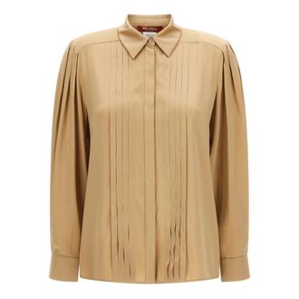 Max Mara Vongola Hemd - - Blouses & Shirts - Damen - Beige - M