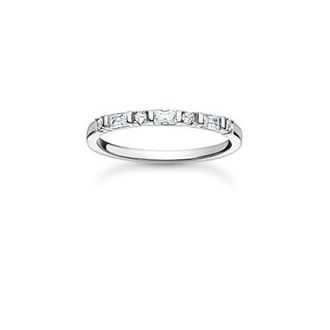 Thomas Sabo Ring weiße Steine 925 Sterling Silber TR2348-051-14-48
