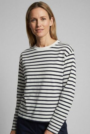 Marc O'Polo Denim Longsleeve regular fit, aus Heavy Slub Jersey, Rundhals