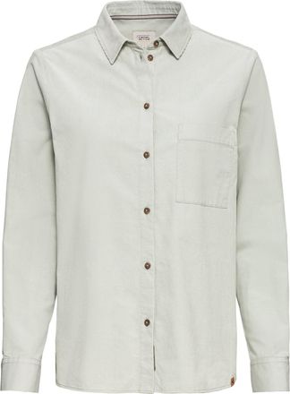 Camel Active Damen Feincordbluse aus Reiner Baumwolle Grün, Womenswear-XXL