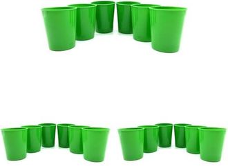 Kimmel 6 St&uuml;ck Becher Trinkbecher 180 ml Stapelbecher Plastikbecher im Set, aus Kunststoff, Mehrweggeschirr, Farbe gr&uuml;n (Packung mit 3)