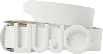 Liu Jo Femme, Accessoires, Blanc, Taille: S Maxi Logo Belt