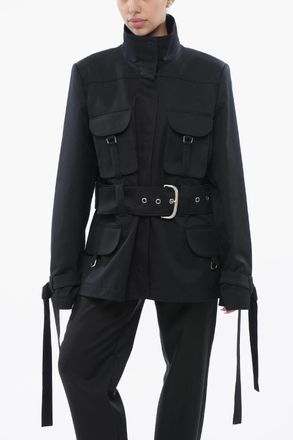 Off-white Cotton Utility Jacket BELT FIELD Off-White