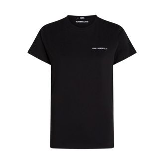 Karl Lagerfeld Femme, Tops, Noir, Taille: 42 FR Essential T-Shirt