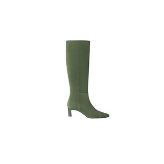 Scarosso Femme, Chaussures, Vert, Taille: 37 1/2 EU Bottes Hautes Vertes en Daim