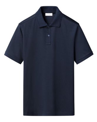 Eton Glattes Poloshirt in Interlock Jersey-Qualit&auml;t in