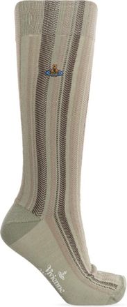 Vivienne Westwood Femme, Sous-v&ecirc;tements, Vert, Taille: M Chaussettes &agrave; motifs