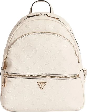 Guess Femme, Sacs, Beige, Taille: ONE Size Manhattan II Large Backpack